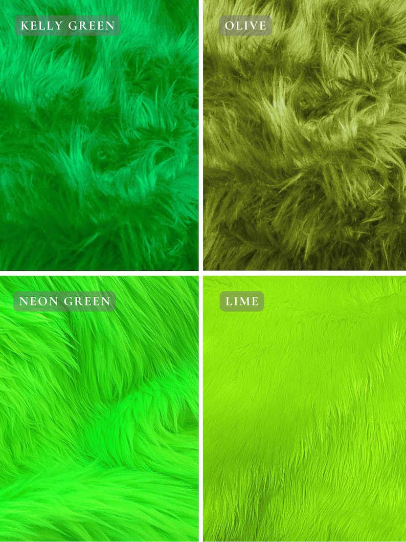Faux Fur Fabric by the Yard – 60 Inches Wide Long Pile Faux Fur, Shaggy ...