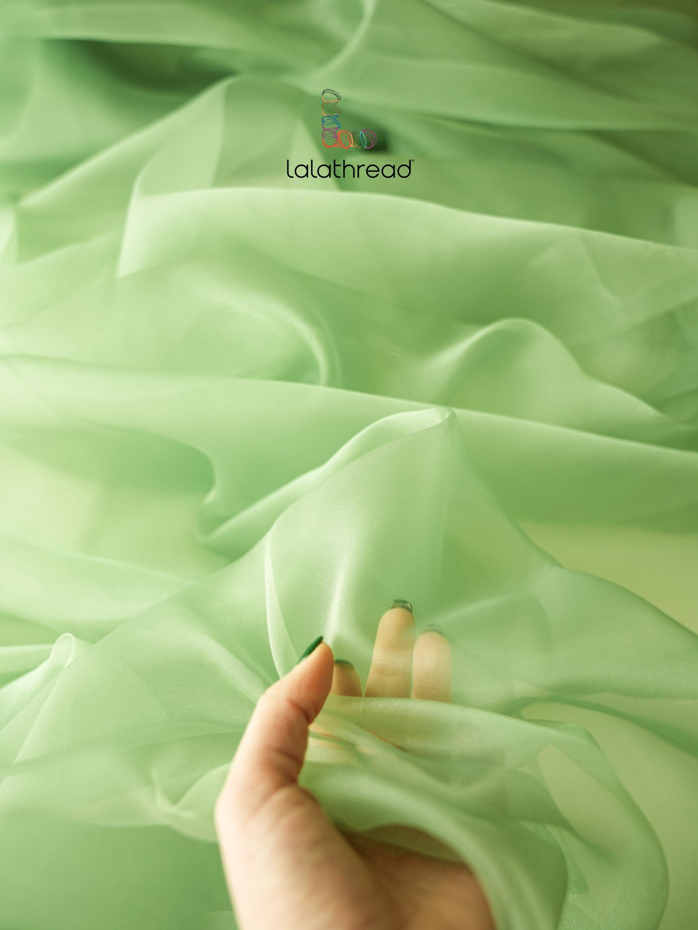 Sage Green Organza Fabric by the Yard, Shiny Sage Fabric, Sheer Organza ...