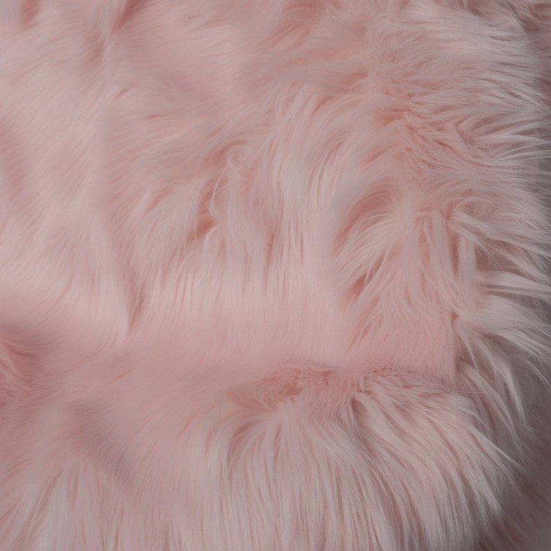 Faux Fur Fabric by the Yard – 60 Inches Wide Long Pile Faux Fur, Shaggy ...