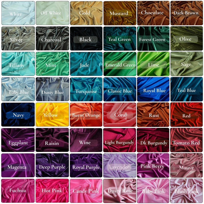 Royal Purple Velvet Fabric, Stretch Velvet Fabric by the Yard, 4-way ...