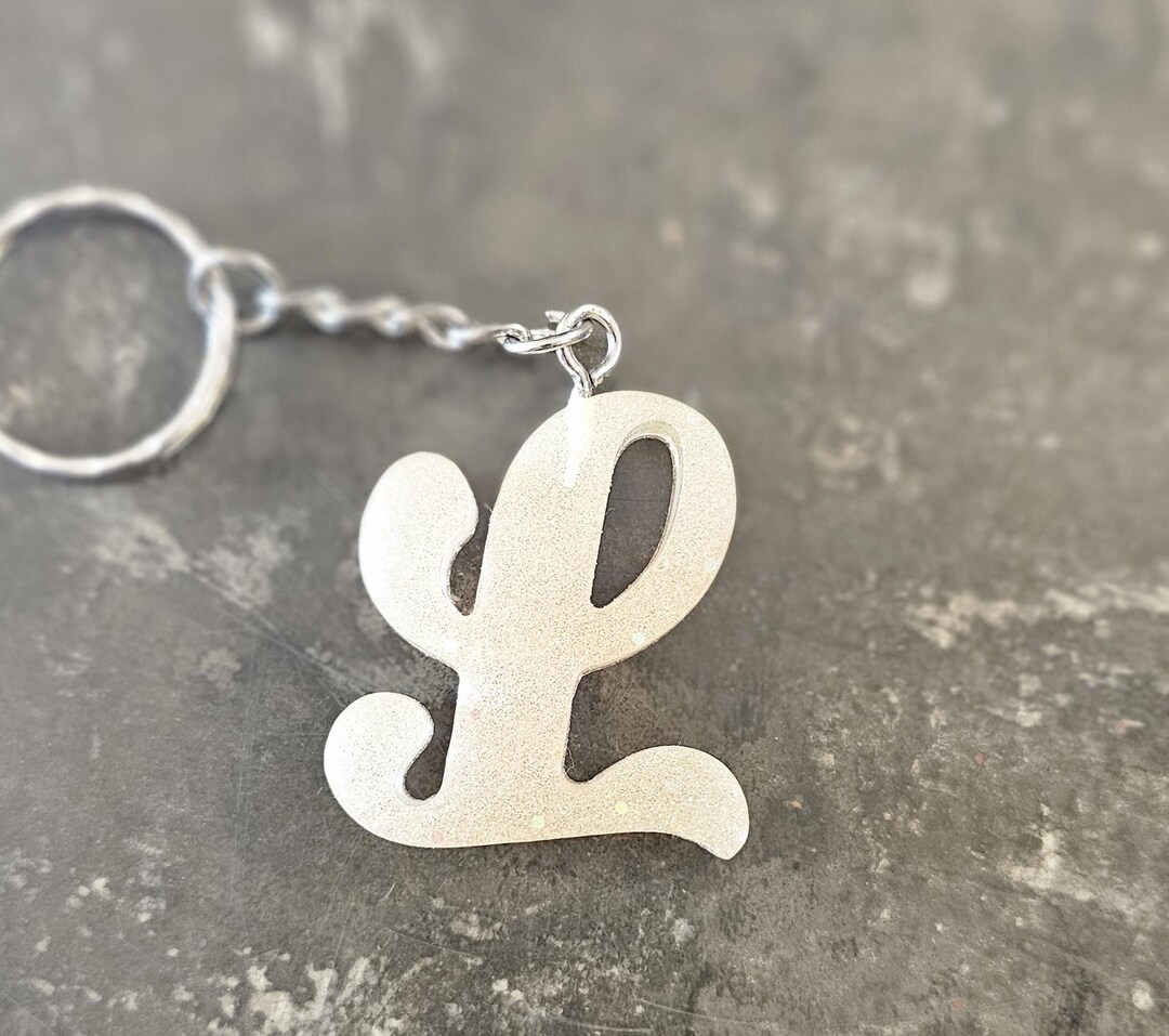 Cursive 'L' Keychains - Etsy