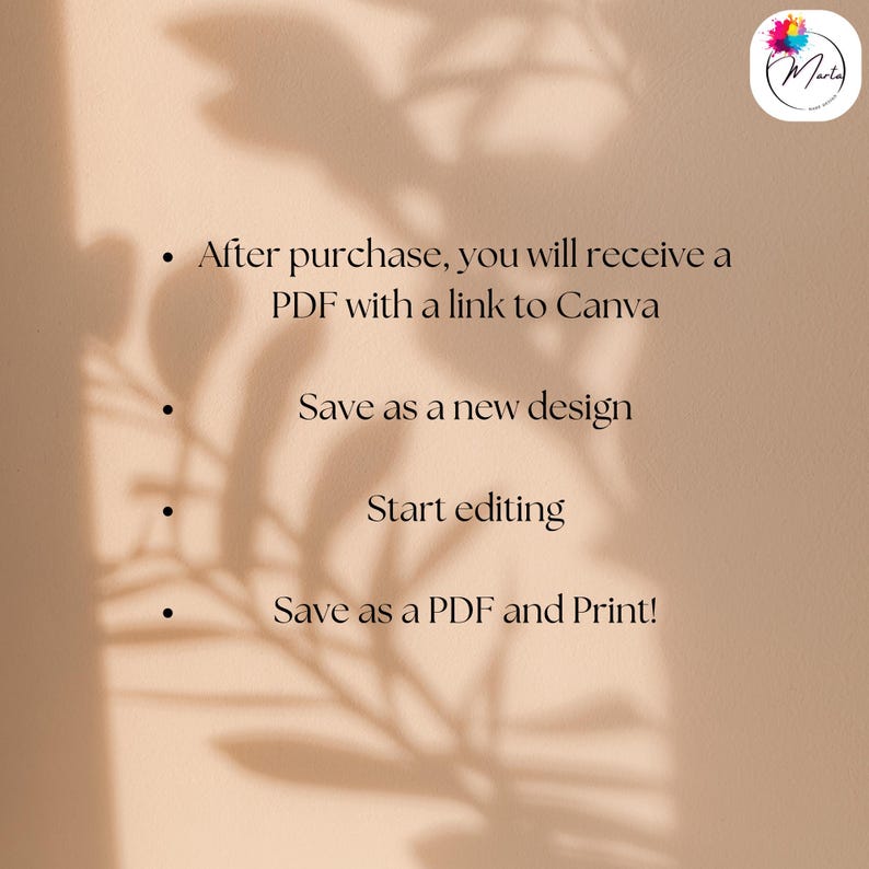 Baby Shower Menu Template – Editable A4 Canva Design (instant Download ...