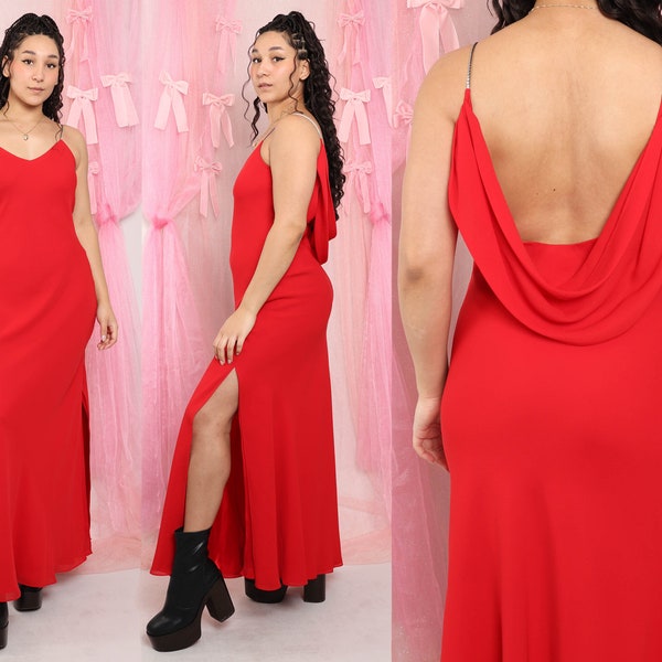 Open Back Dress - Etsy