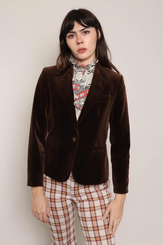 Vintage velvet brown jacket - Gem