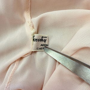 60s CHIFFON BABYDOLL Peignoir XS S / 1960s Dorothy Bullitt Nightgown ...