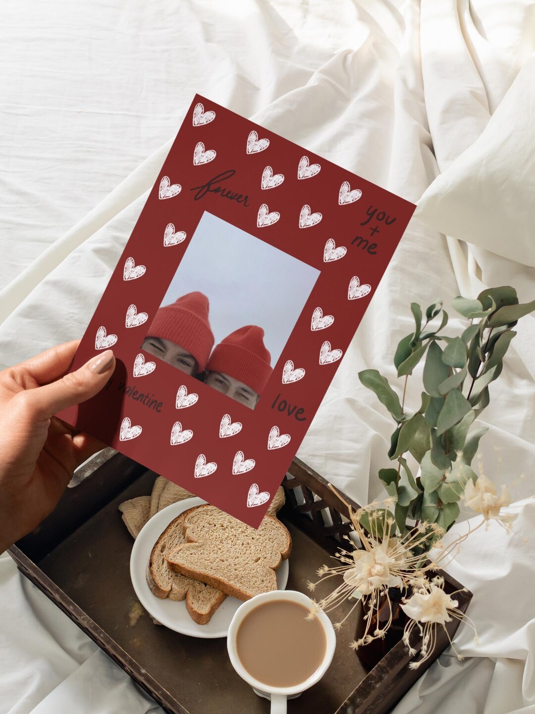 Personalized Valentine Photo Cards Custom Polaroid Style Cards Choose ...