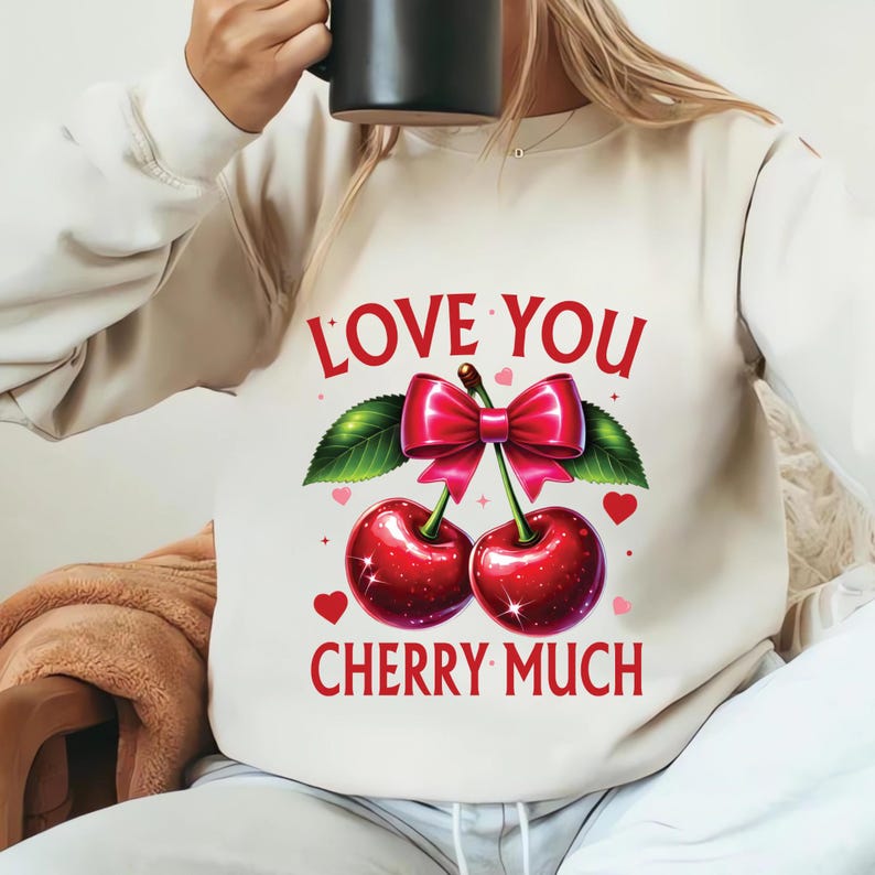 Love You Cherry Much Png, Pink Valentine Coquette Png, Valentines Png ...