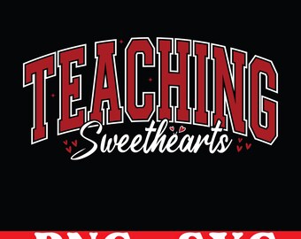 Teaching Sweethearts Png, Teacher Valentines Png, Valentines Png, Retro ...