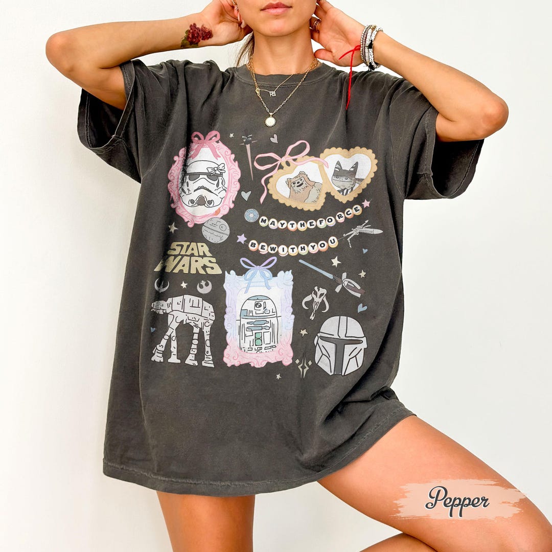 Retro Coquette Bow Disney Star Wars Characters Shirt, Darth Vader ...