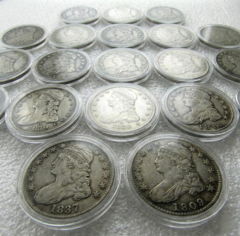 Draped Capped Bust Half Dollar Reproduction Set (1807-1839) - Etsy