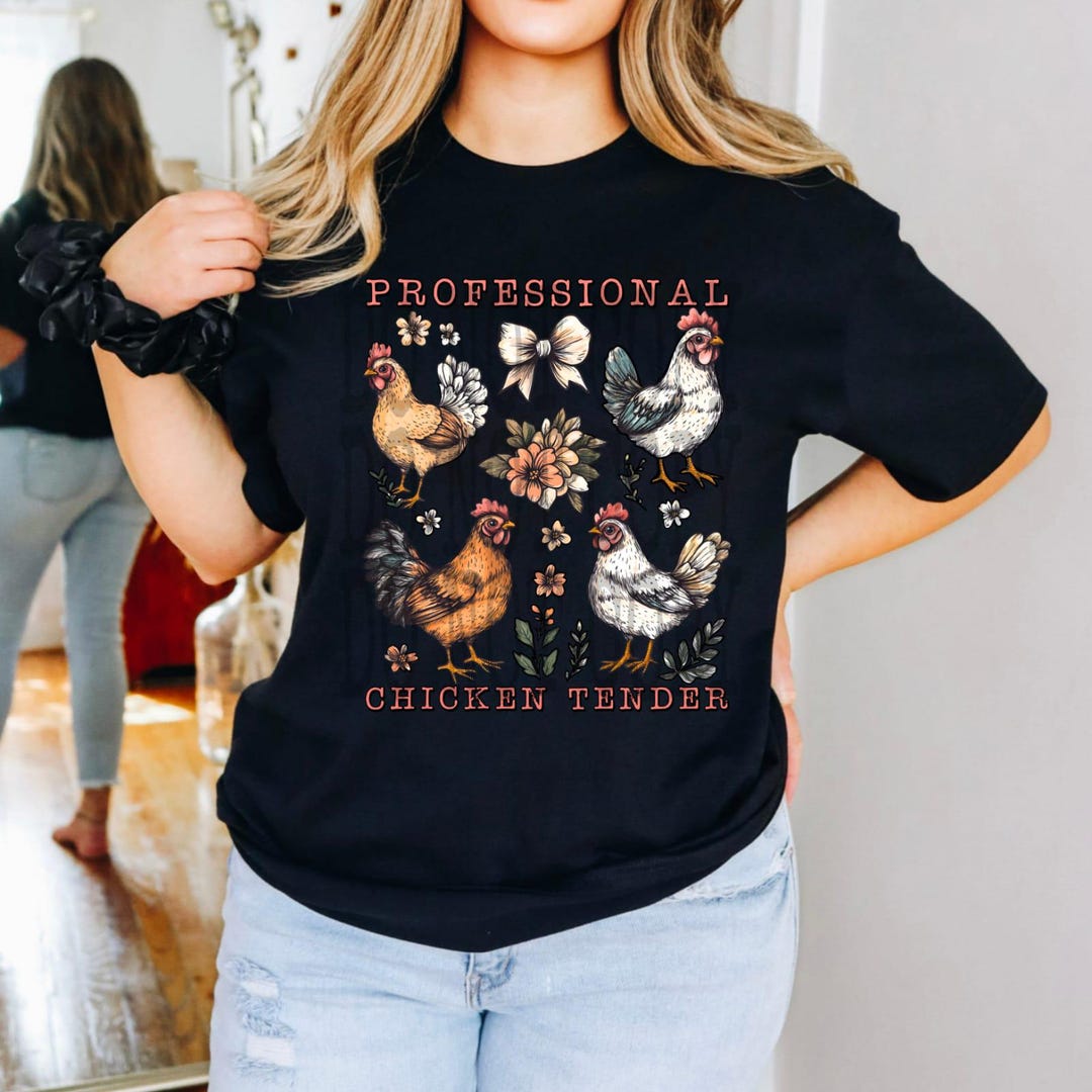 Professional Chicken Tender Rustic Farmhouse Chicken Design DTF ...