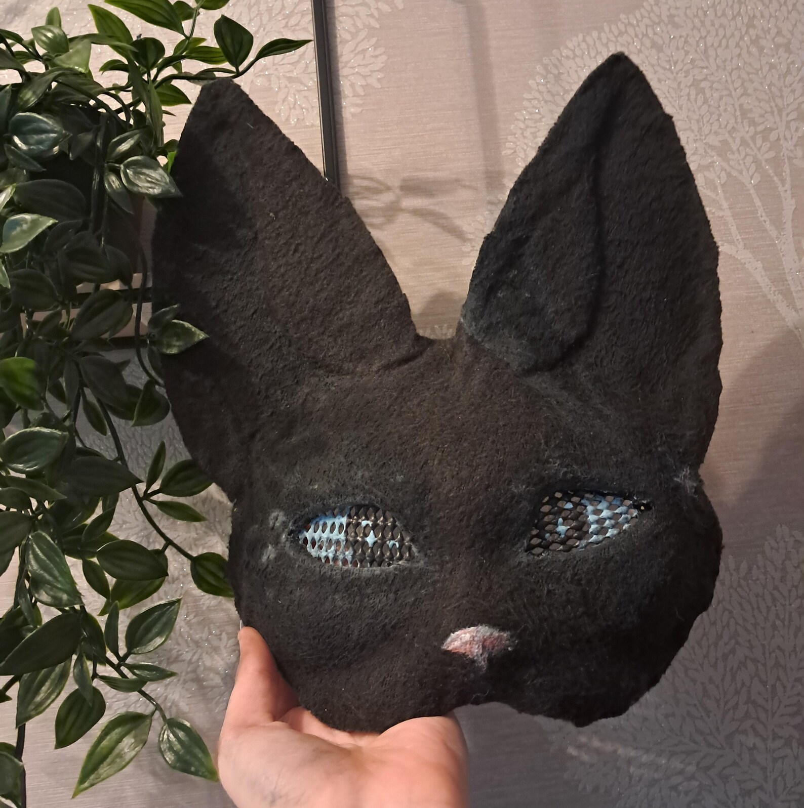 Black ,unique Cat Mask, Therian or Cosplay - Etsy