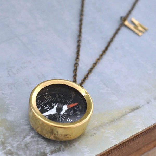 Compass Necklace - Etsy