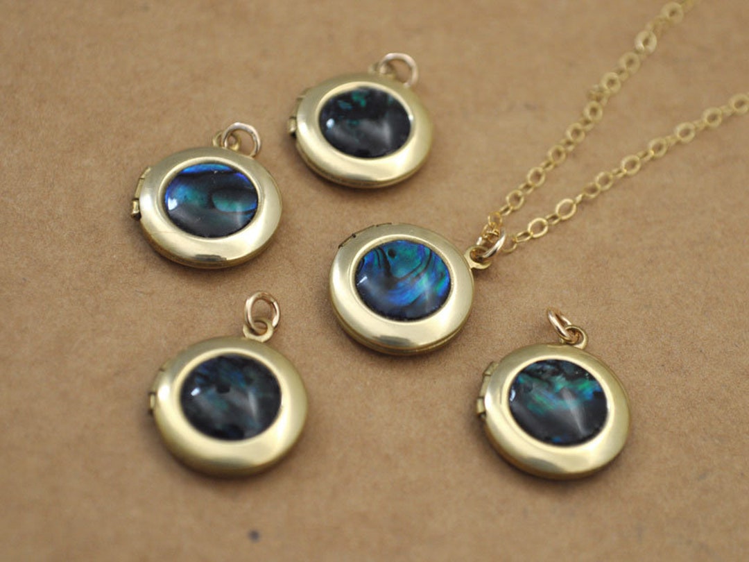 Handmade Dainty Petite Gold Tone Raw Brass Vintage 70s Locket Necklace ...