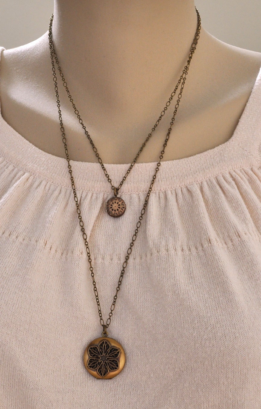 Vintage Find Scent Locket Set of 2 Perfume Locket Antique | Etsy