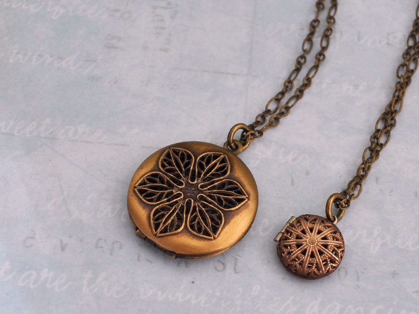 Vintage Find Scent Locket Set of 2 Perfume Locket Antique | Etsy