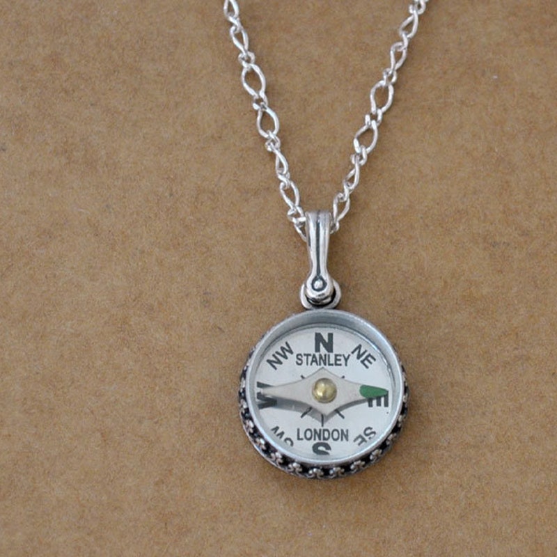 Compass Necklace - Etsy
