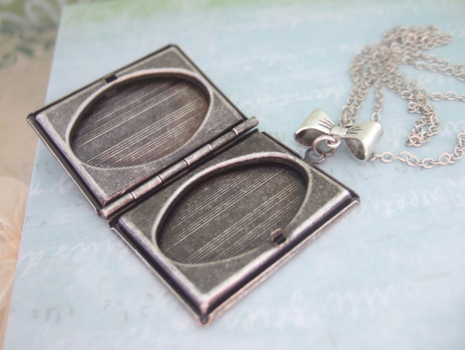 The Tale of Peter Rabbit, Silver Bunny Book Style Locket Necklace - Etsy