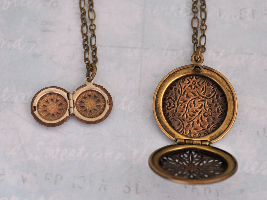 Vintage Find Scent Locket Set of 2 Perfume Locket Antique | Etsy