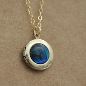 Handmade Dainty Petite Gold Tone Raw Brass Vintage 70s Locket Necklace ...