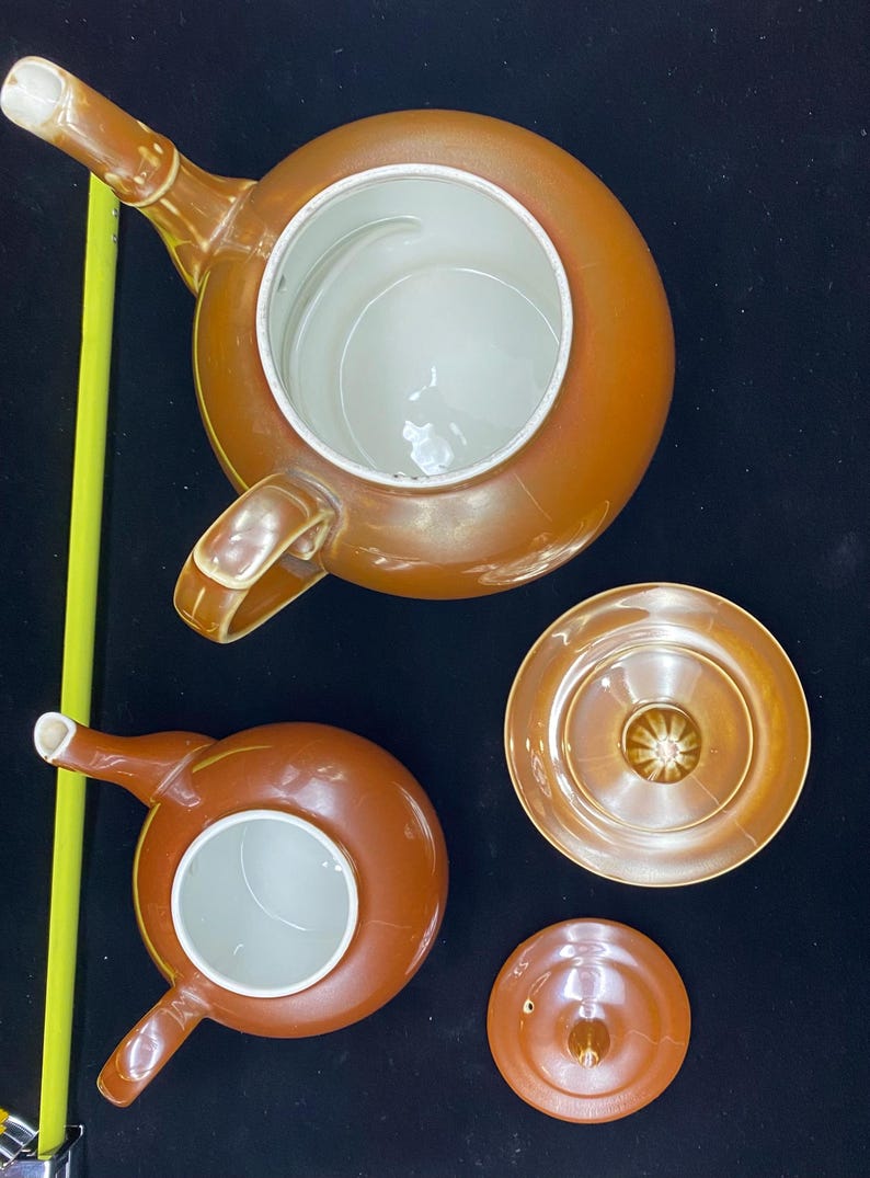 British | French | Teapot | Porcelain | Lustreware | Vintage | Apilco ...