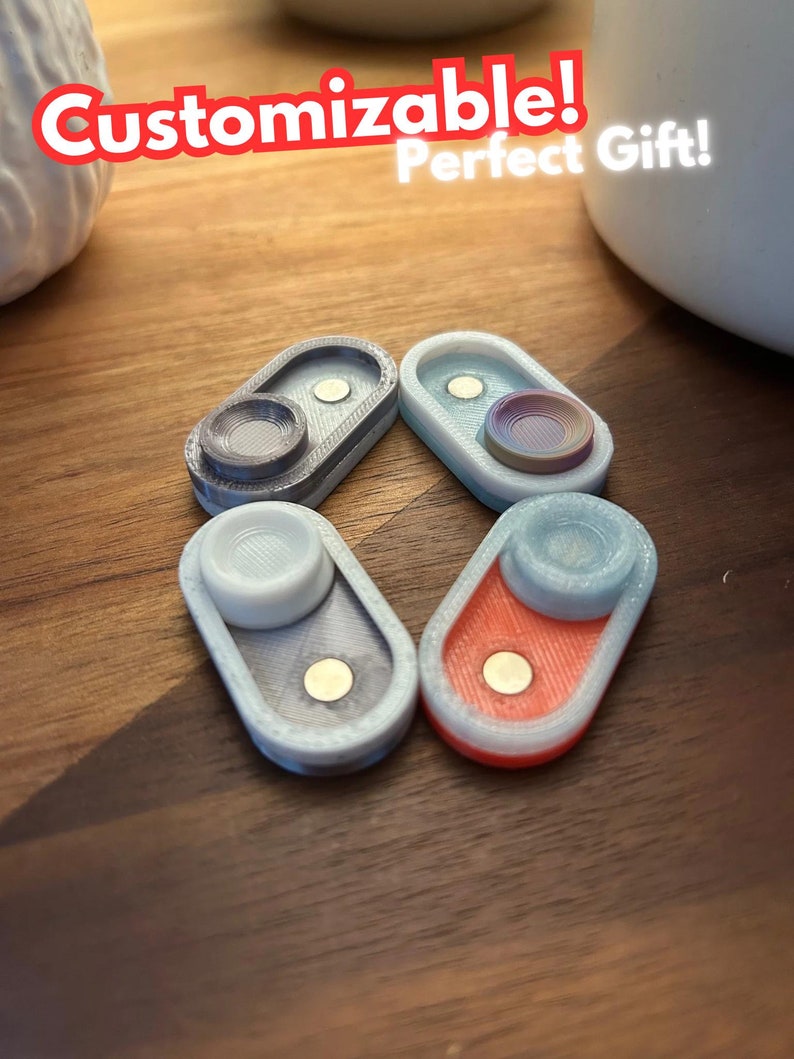 3d Printed Tiny Magnetic Sensory Fidget-slider - Customizable Desk-toy ...