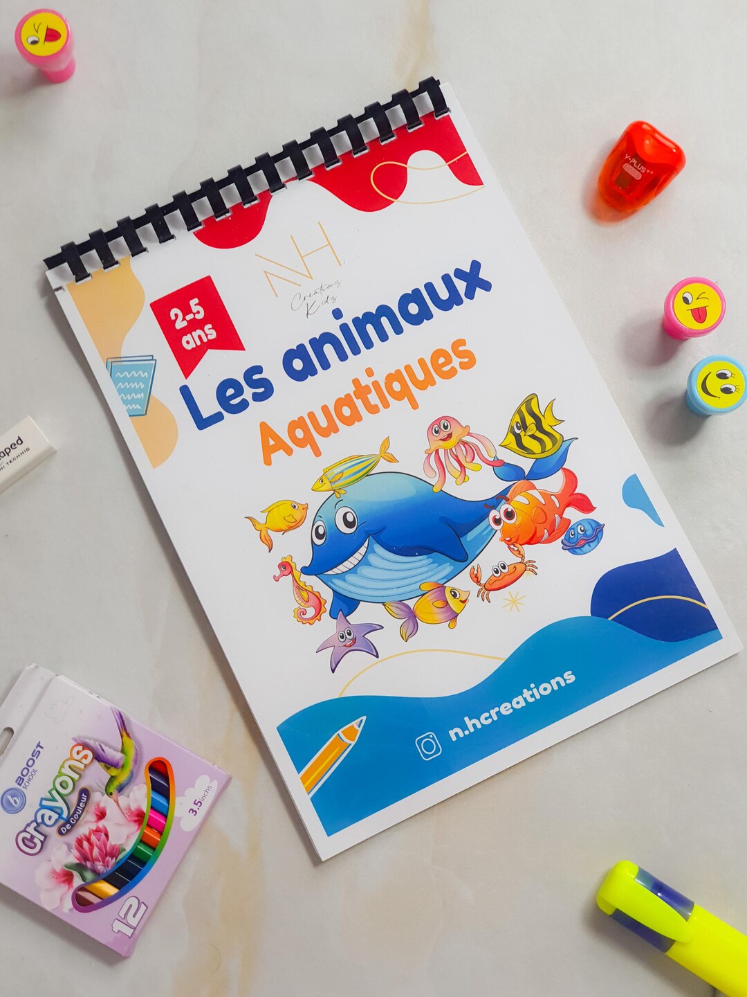 Aquatic Animals Coloring Book - Dive Into the Underwater World! - Etsy