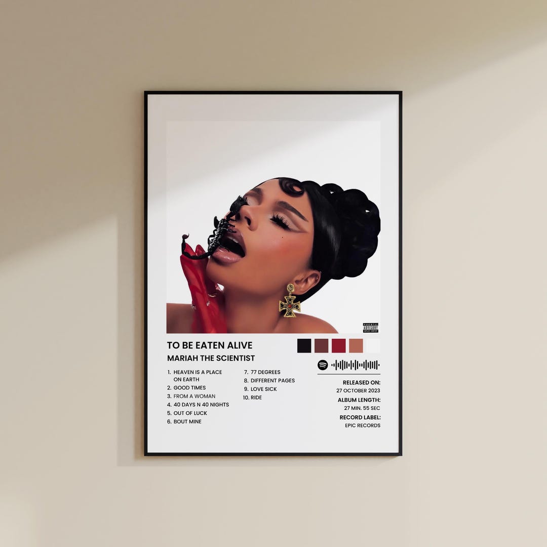 Album Cover Poster, Tracklist Poster, Custom Music Poster, Custom Song ...