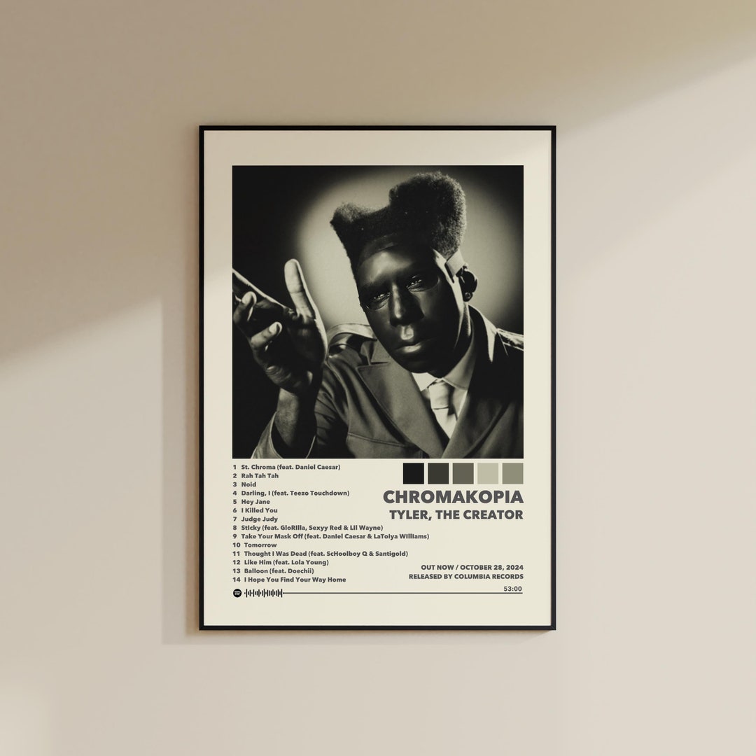 Tyler, the Creator Chromakopia Album Poster / Album Cover Poster ...