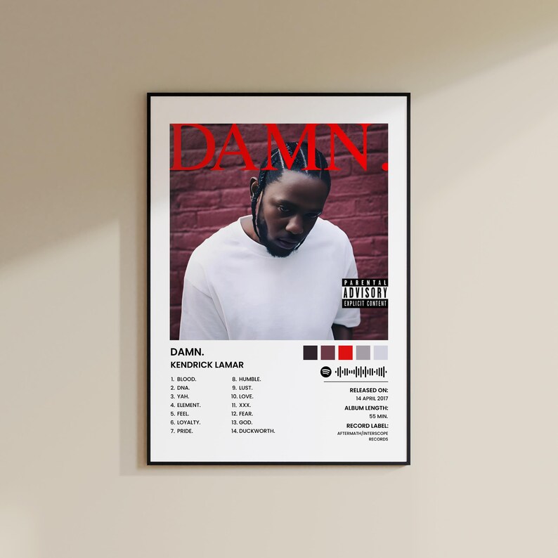 Album Cover Poster, Tracklist Poster, Custom Music Poster, Custom Song ...