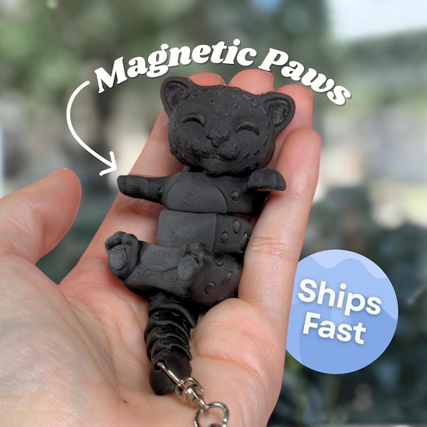 Black Panthers Keychain - Etsy