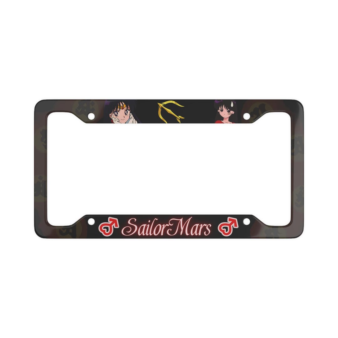 Sailor Mars License Plate Frame - Etsy