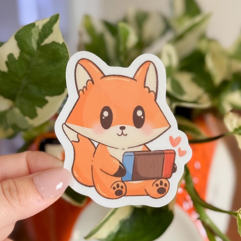 Fox Sticker - Etsy