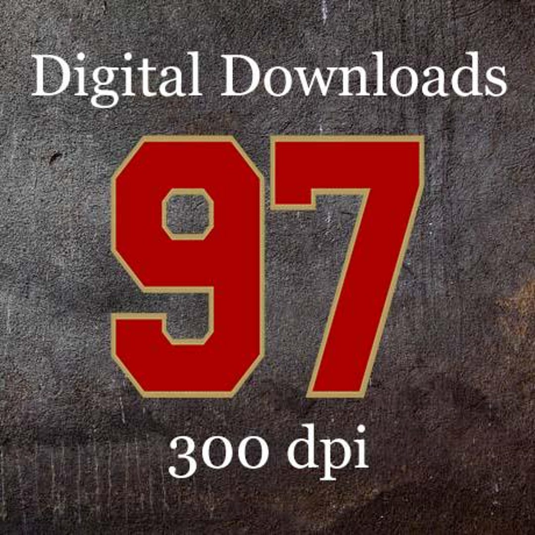 San Francisco Football PNG | Red and Gold Number 97 Fan Art (digital ...