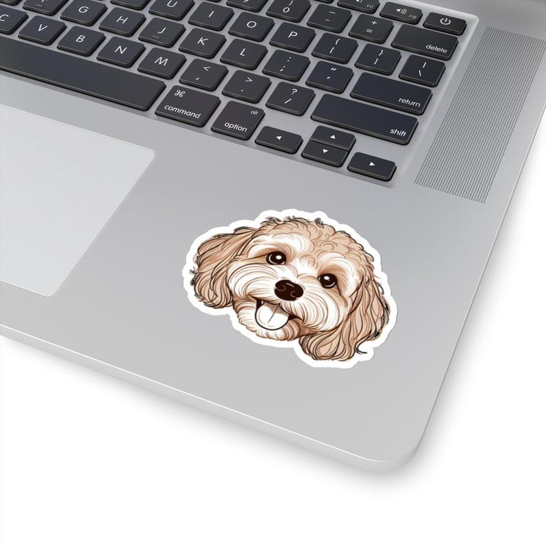 Dog Face Cavapoo Poodle Doodle Goldendoodle Cockapoo Cavoodle Sticker ...