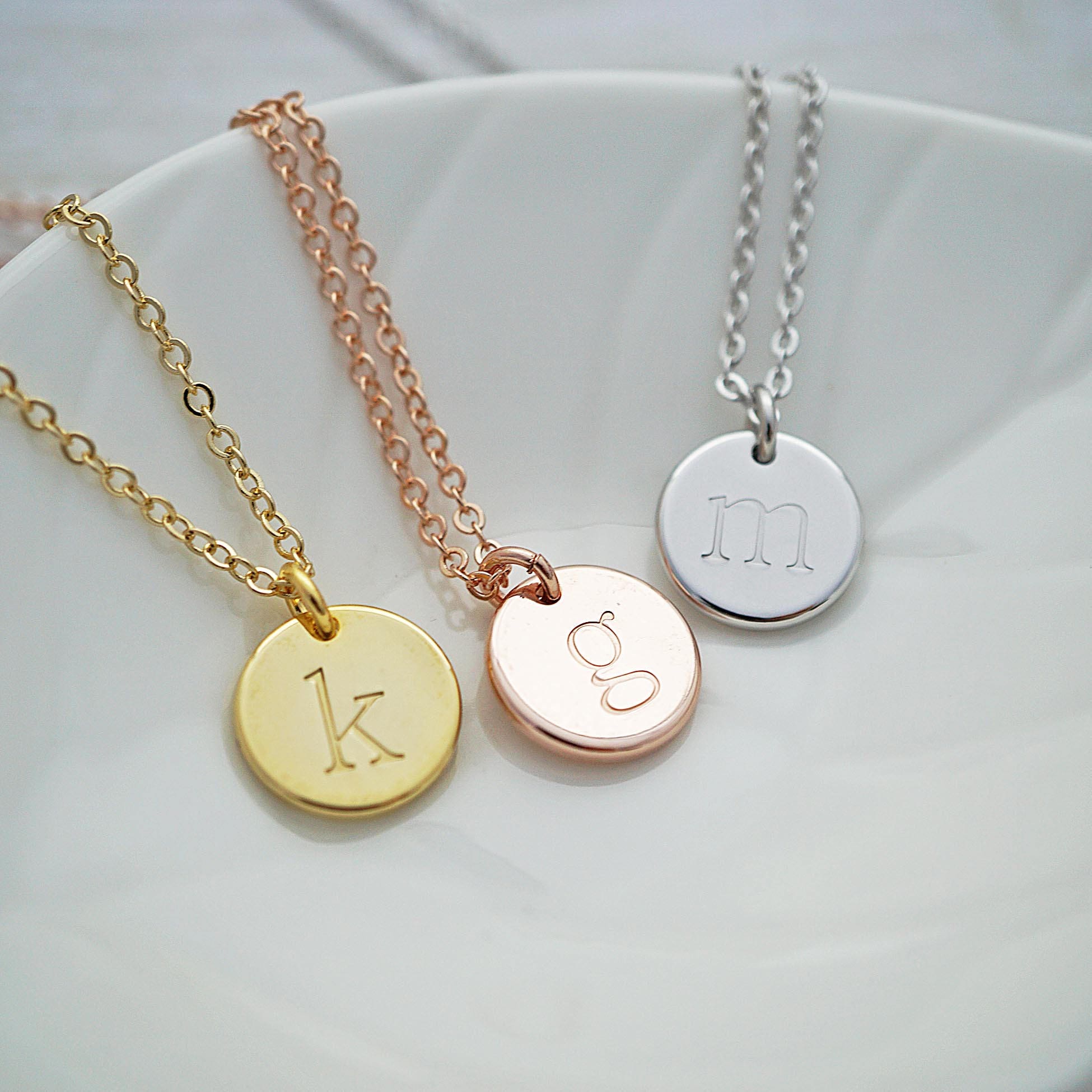 Personalized Necklace Initial Necklace Personalized gift | Etsy