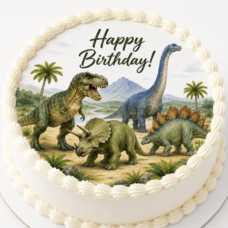 Precut Edible Dinosaurs - Etsy
