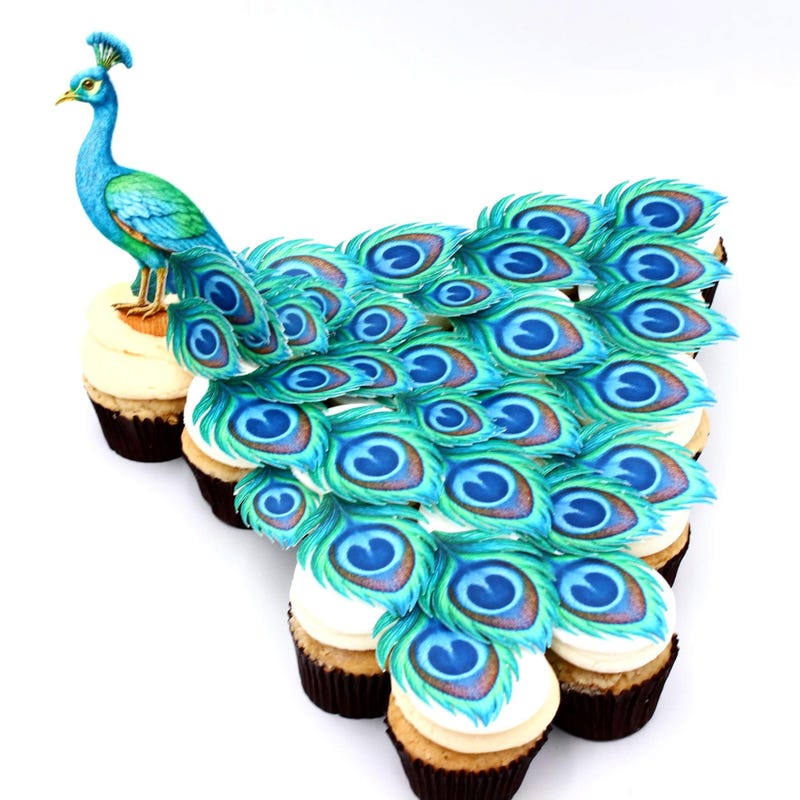 Peacock Cake Decorating - Etsy