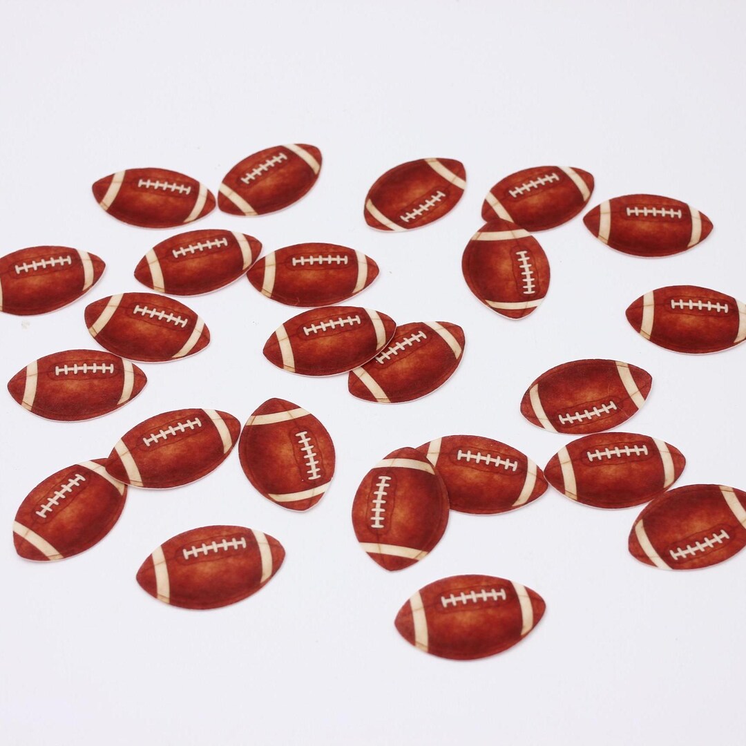 Football Cupcake Toppers, Edible Wafer Paper (24 Pre-cut Pieces) - Etsy