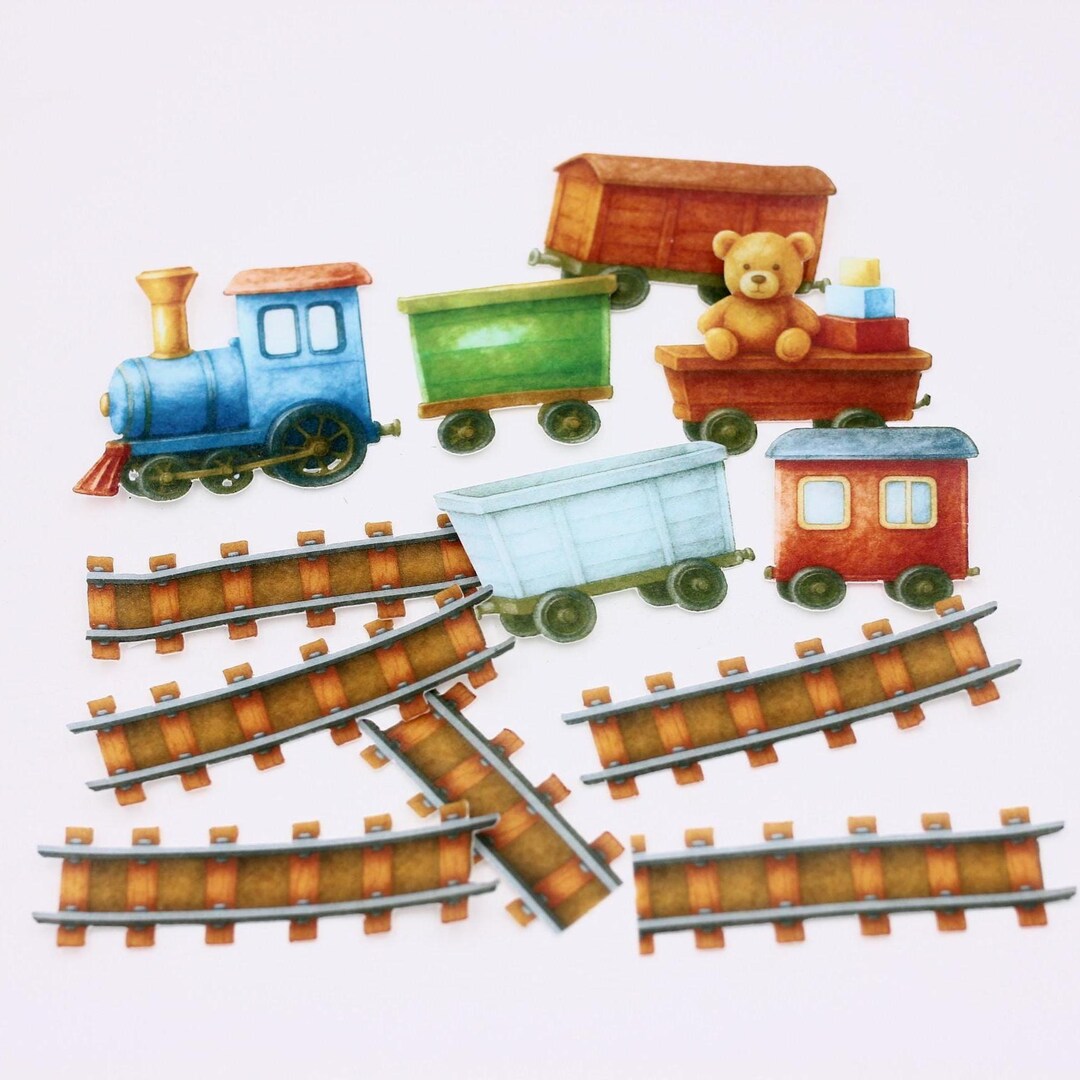 Toy Train Edible Cake & Cupcake Cut-outs – Edible Wafer Paper - Etsy