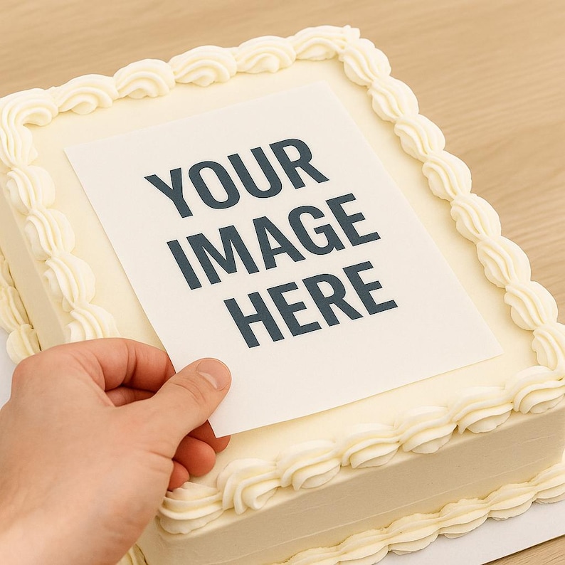 Custom Photo Edible Image Sheet | 8x11 Uncut Wafer Paper | Personalized ...