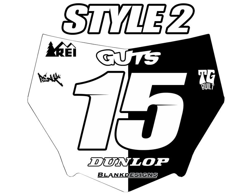 Custom Motocutz Plate Decals - Etsy