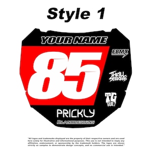 ODI / E-bike Custom Front Plate Decal - Etsy