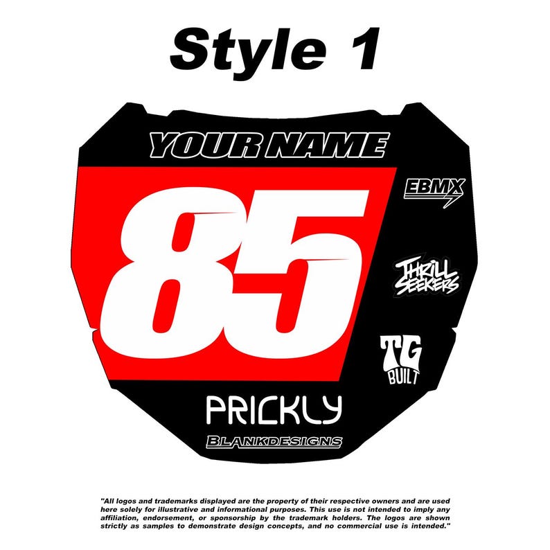 ODI / E-bike Custom Front Plate Decal - Etsy