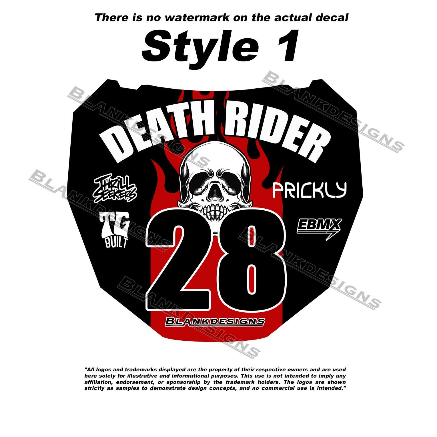 ODI / E-bike Custom Front Plate Decal (group 2) - Etsy