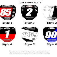 Custom Motocutz Plate Decals - Etsy Australia