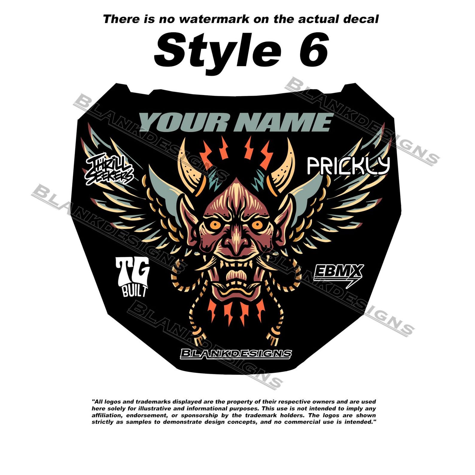 ODI / E-bike Custom Front Plate Decal (group 2) - Etsy