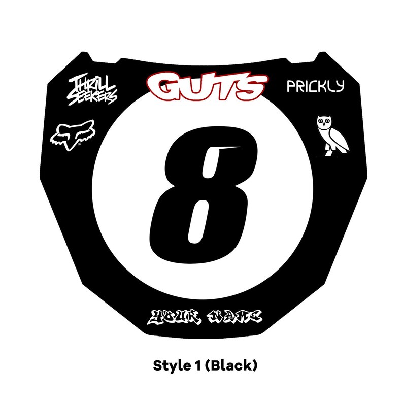 ODI DH Custom Designed Plate DECAL. Ships in 1 Day! - Etsy