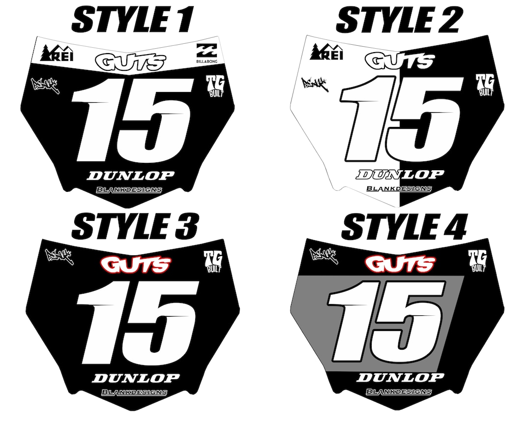 Custom Motocutz Plate Decals - Etsy