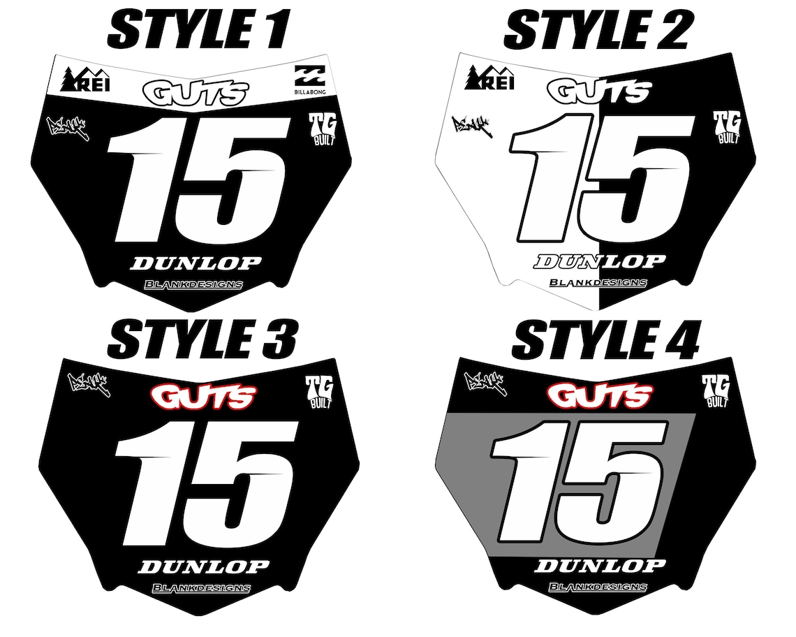 Custom Motocutz Plate Decals - Etsy